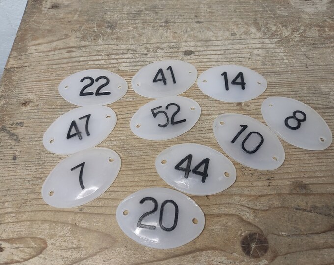 Vintage Number Sign 22 House Number Door 41 Number Plastic Number Sign ...