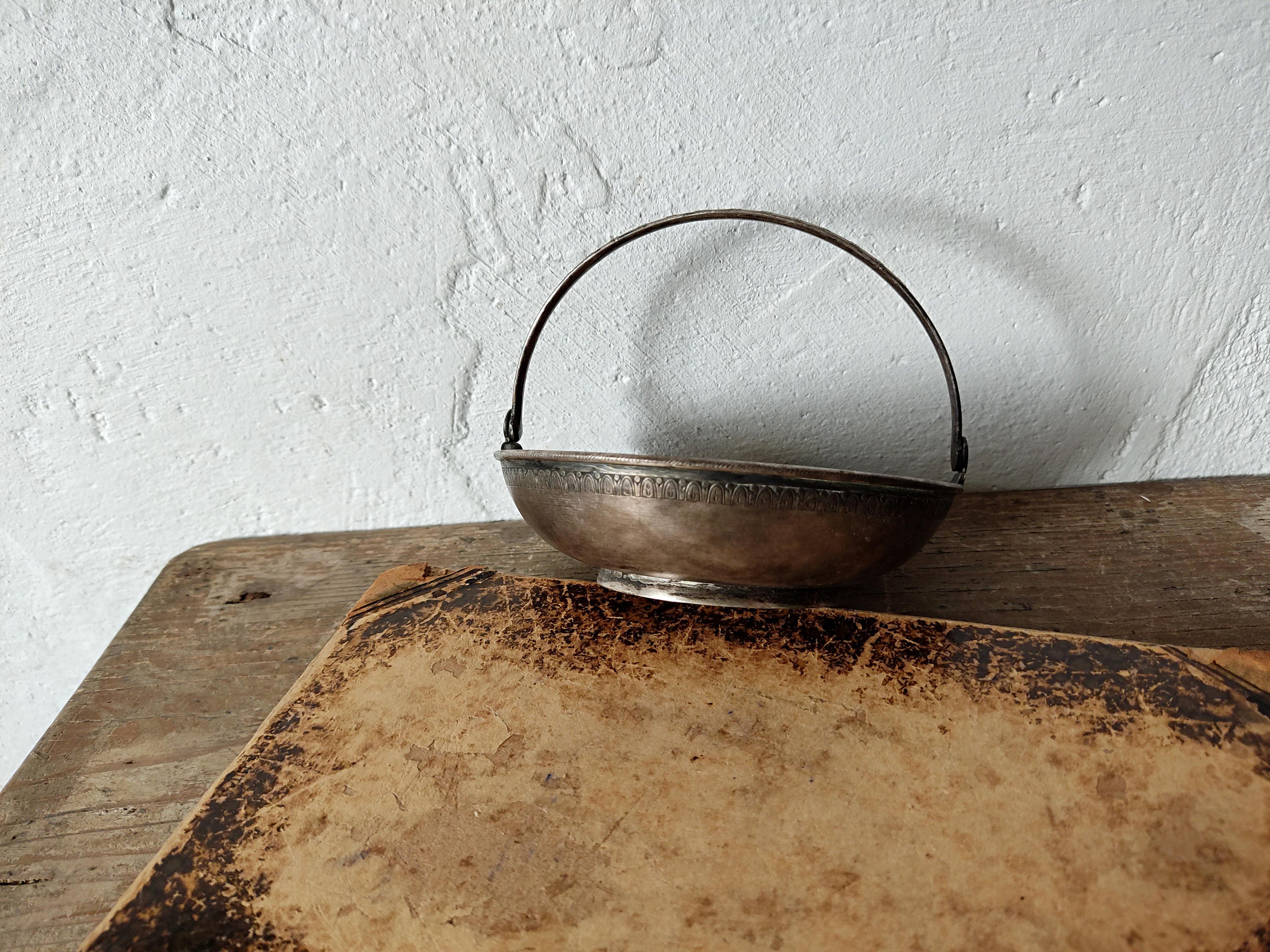 Vintage Soviet Melchior Sugar Bowl Tray Trinket Silver Plated - Etsy