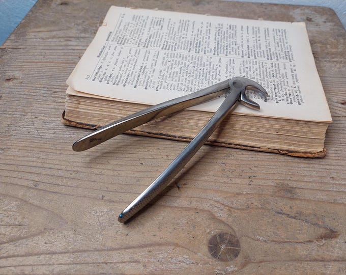 Vintage Dental Teeth Removal Tool Tooth Teeth Forceps Dental Extraction ...