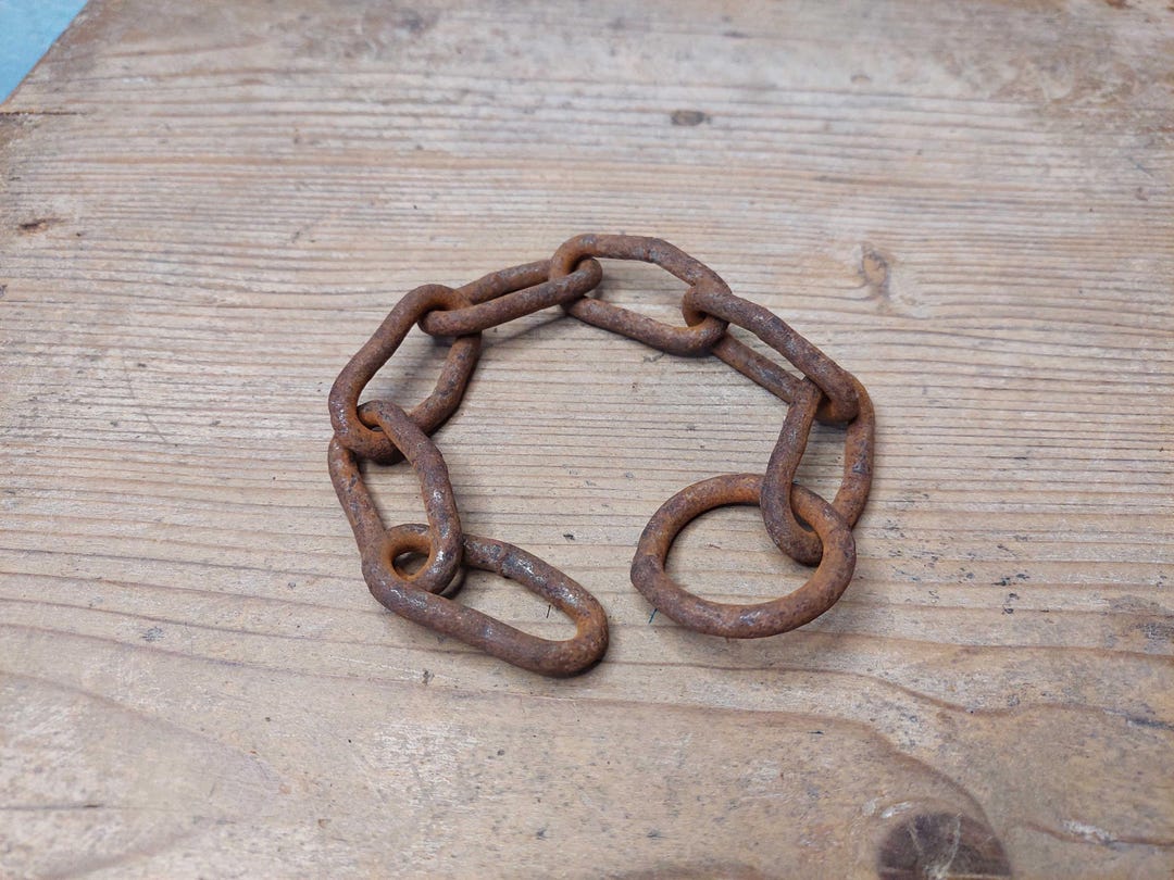 Old Rusty Chain Rusted Vintage Chain Heavy Metal Chain 29 Cm oct 15-1 ...