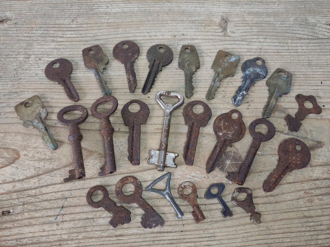 Vintage Skeleton Keys Keys Old Key Set of 25 Pcs - Etsy