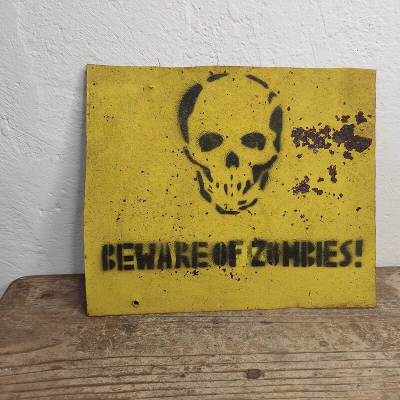 Vintage Warning Sign - Etsy