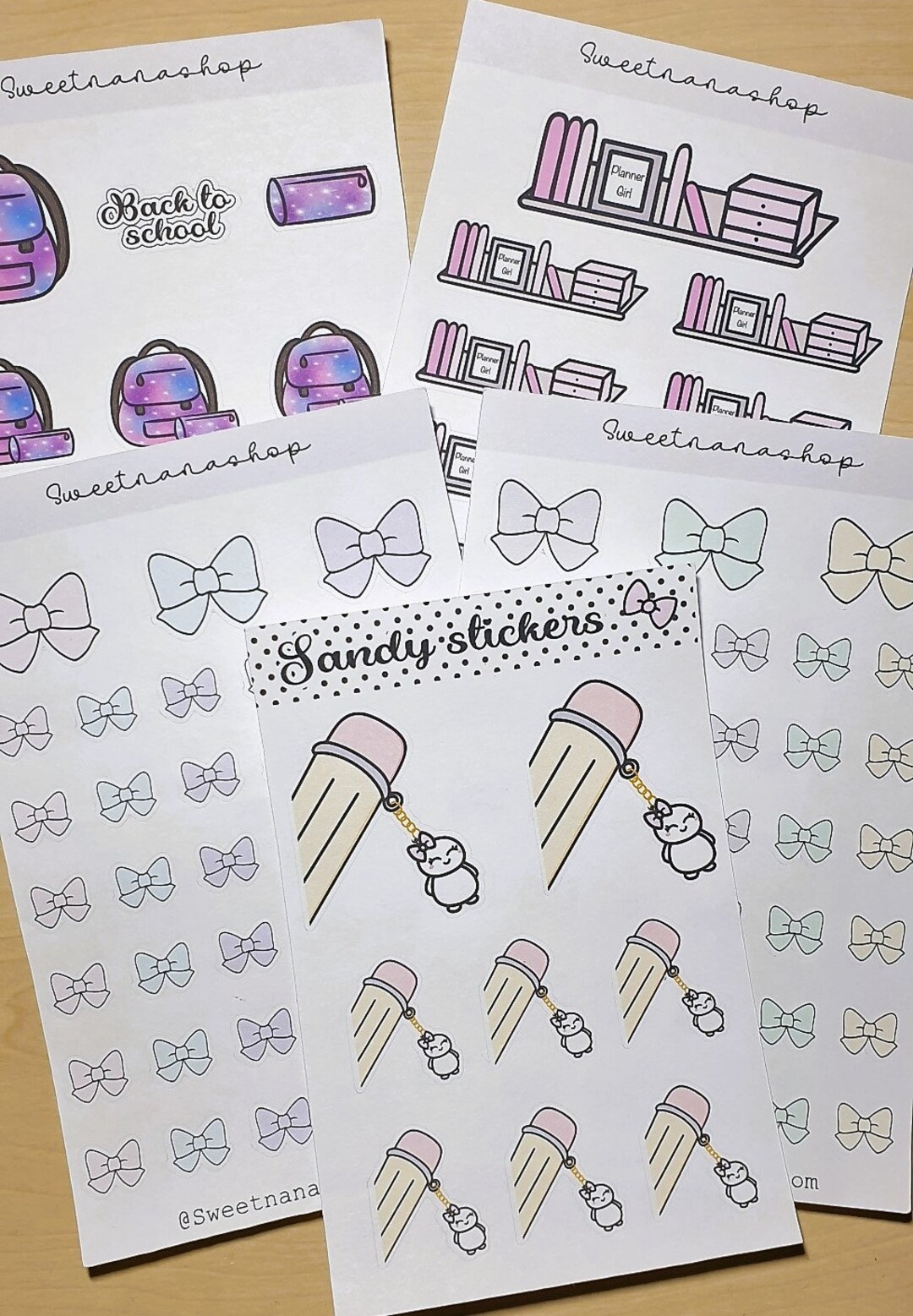 Bow Stickers - Back to School - Etsy