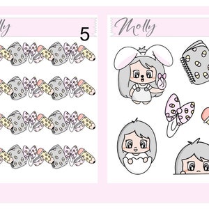 Easter Molly Stickers Collection - Etsy