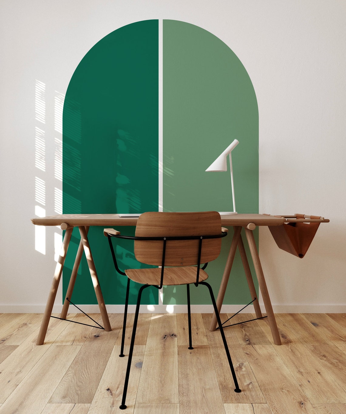 Wall Arch Decal Color Blocking Geometric Wall Art - Etsy