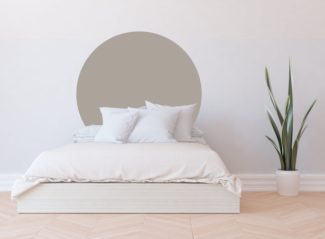 Circle Wall Decal Color Circle Wall Sticker Color Blocking | Etsy