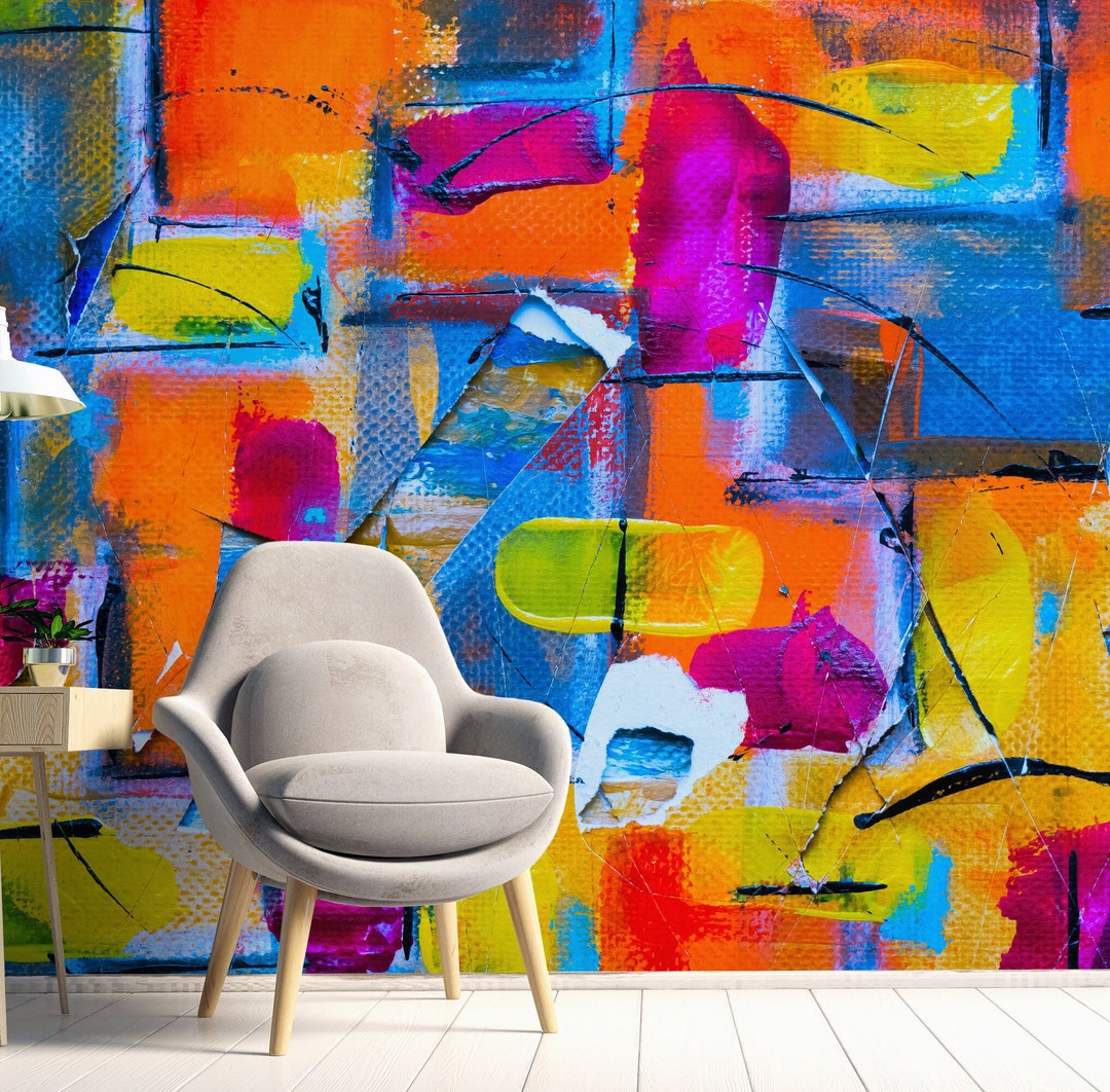 Abstract Wallpaper, Abstract Mural, Abstract Painting Mural, Abstract ...