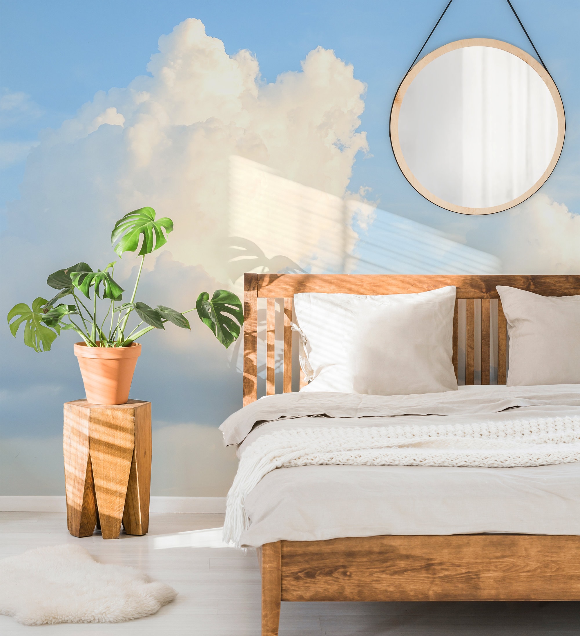 Cloud Wallpaper Sky Wallpaper Cloud Mural Cloud Mural - Etsy UK