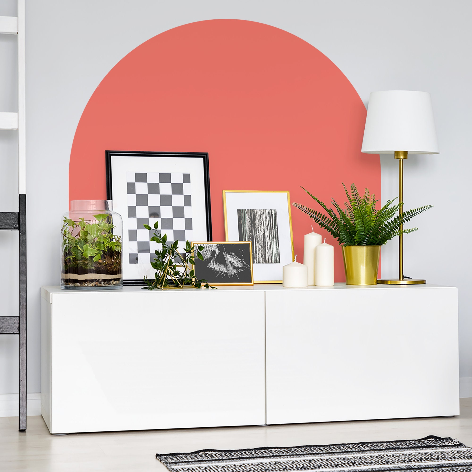 Arch Wall Decal Arch Wall Sticker Color Blocking Arch | Etsy