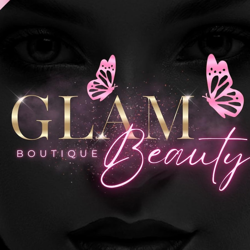 Nail Logo Pink and Gold - Etsy