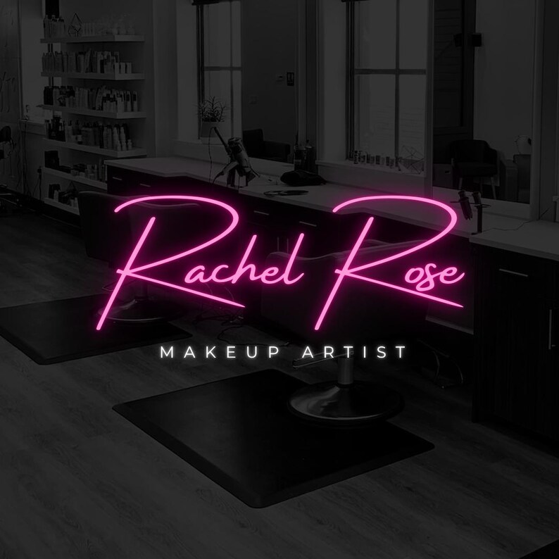 Canva Logo Template, Editable Logo, Pink Logo, Beauty Logo, Makeup Logo ...