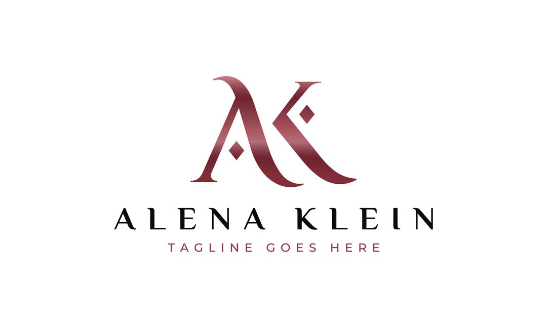 Beauty Logo, AK Logo, Monogram Logo, Photography Logo, Cosmetics Logo ...