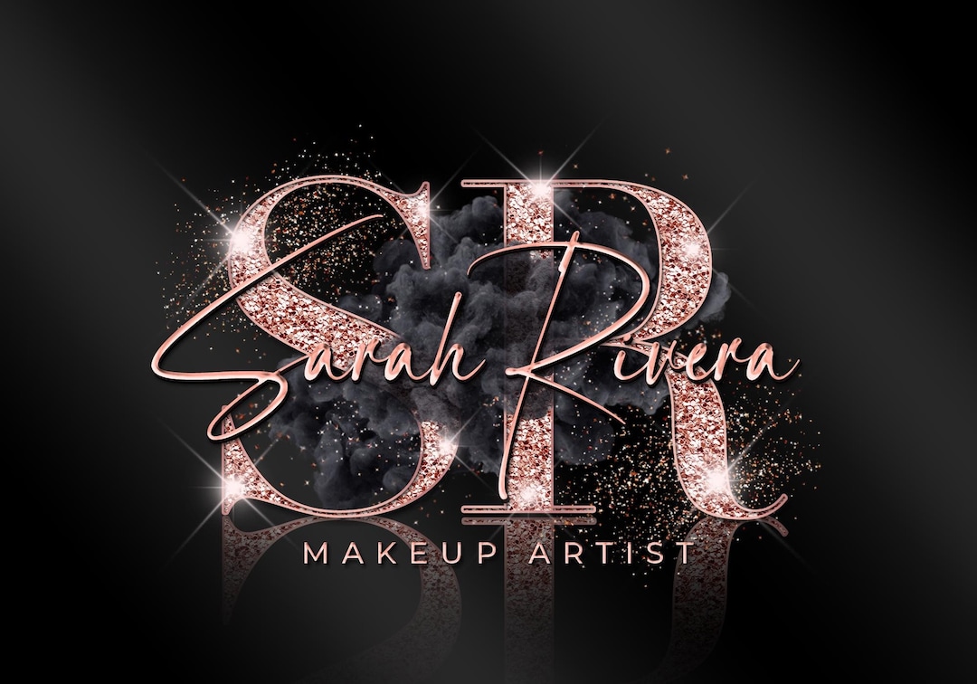 Pink Logo, Beauty Logo, Smoke Logo, Glitter Logo, Sparkle Logo, Rose ...