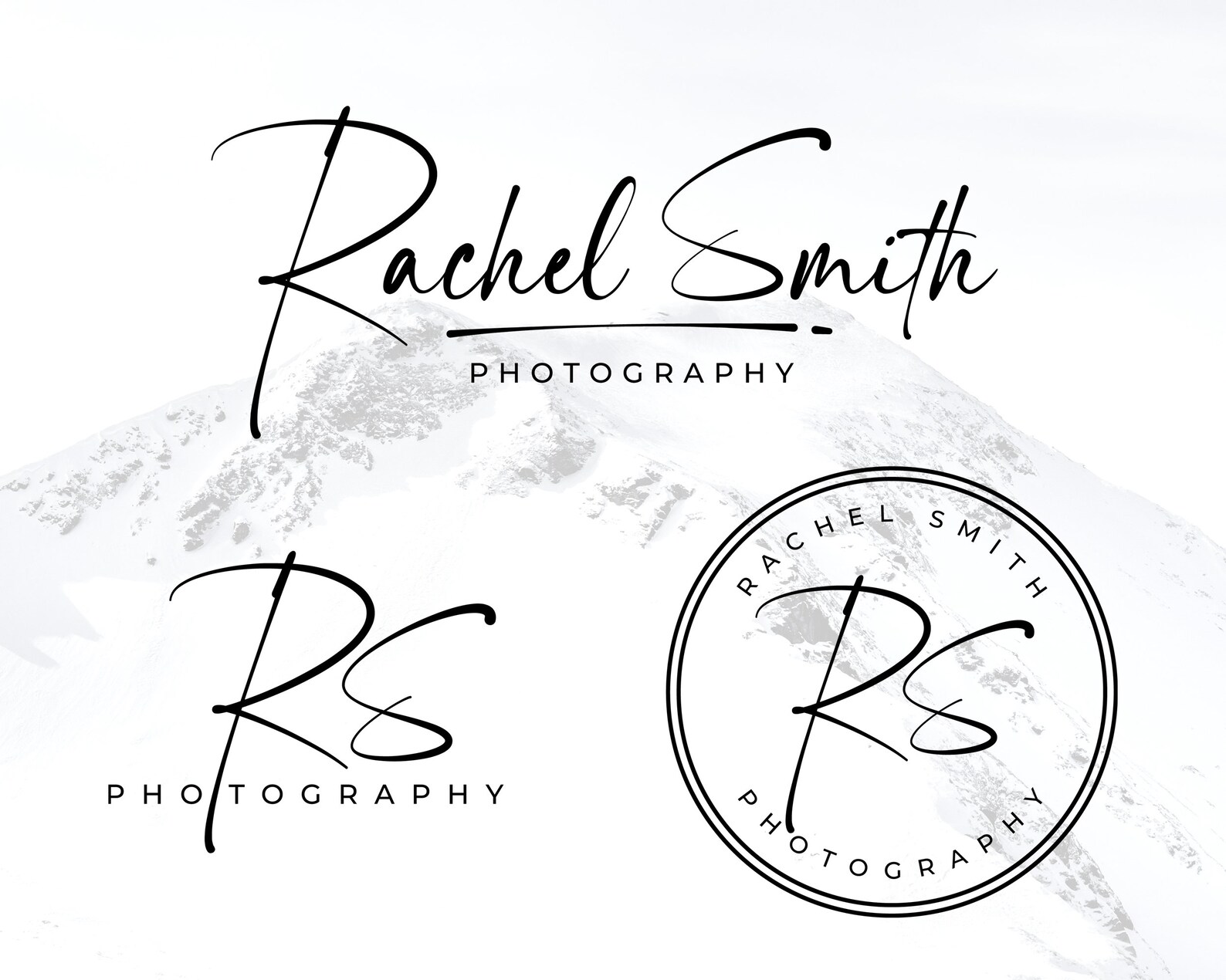Photography Logo and Watermark Signature Logo Custom Logo - Etsy