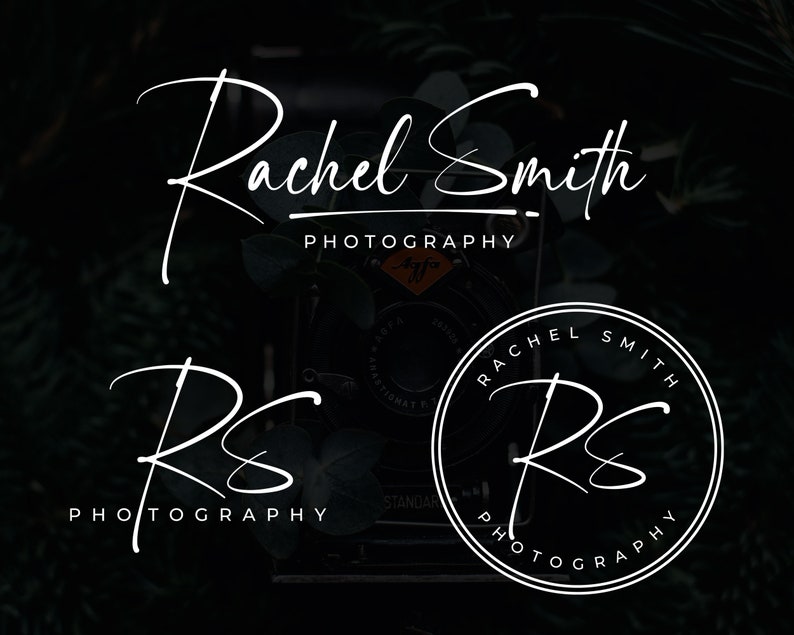 Photography Logo and Watermark Signature Logo Custom Logo - Etsy