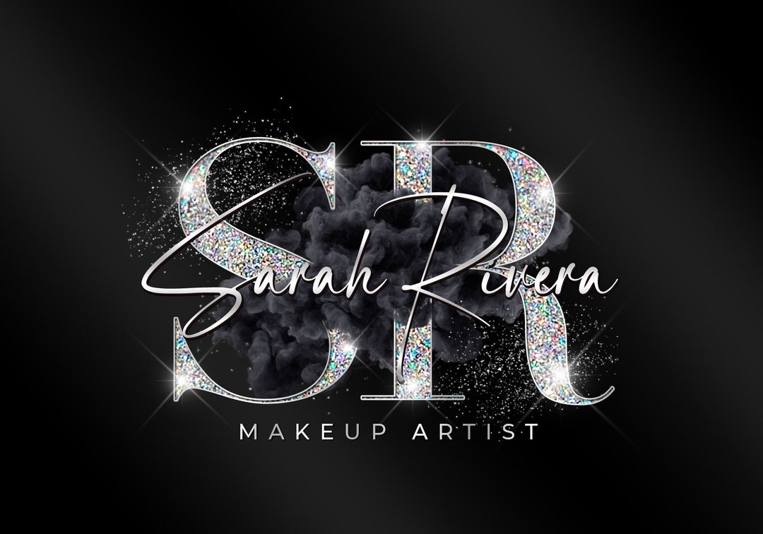 Beauty Logo, Silver Logo, Glitter Sparkle Logo, Smoke Logo, Makeup Logo ...