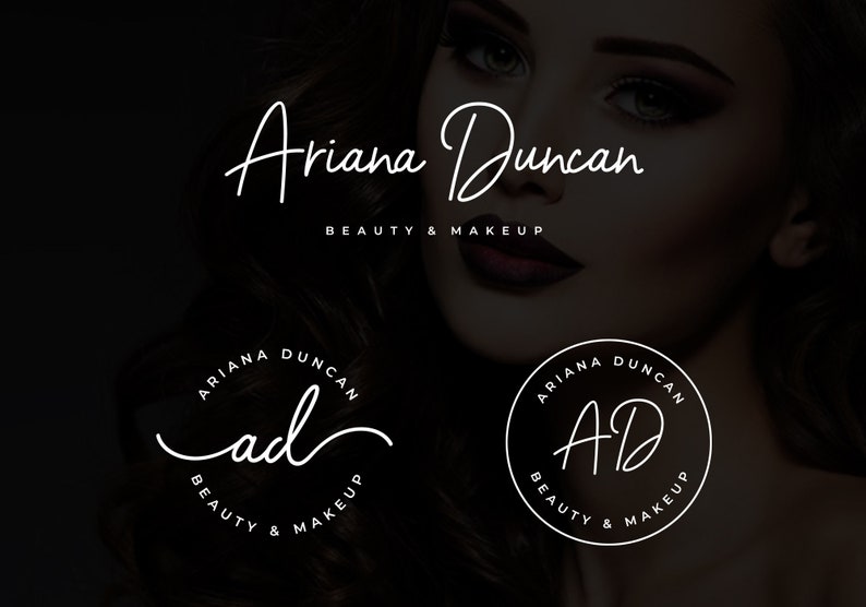 Premade Pink Neon Beauty Logo Design - Etsy