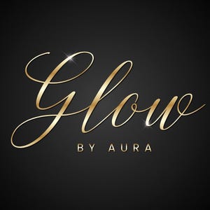 Gold Glitter Beauty Logo, DIY Canva Template, Digital Download - Etsy