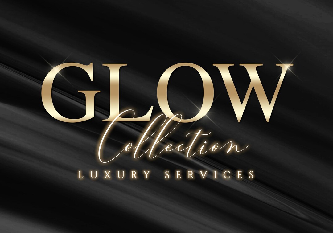 Gold Logo, Beauty Logo, Glitter Logo, Corjl Logo, Editable Logo, DIY ...