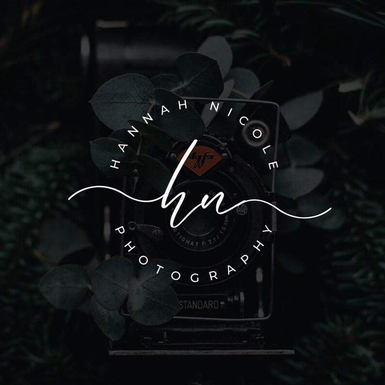 Photography Logo, Watermark, Editable Circle Logo (canva Template) - Etsy