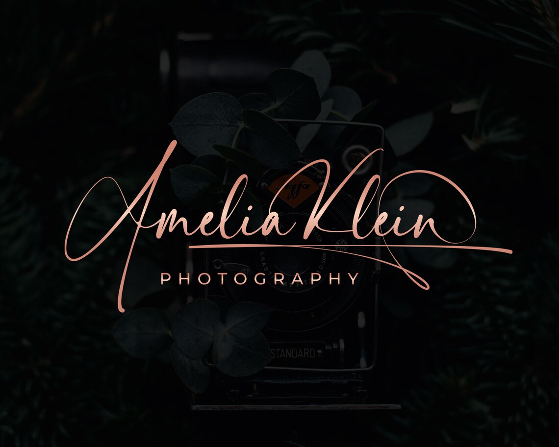 Photography Logo and Watermark Signature Logo Custom Logo - Etsy