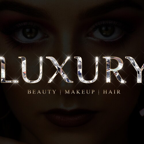 Beautiful Gold & Silver Glitter Sparkle Logo Makeup Artist - Etsy