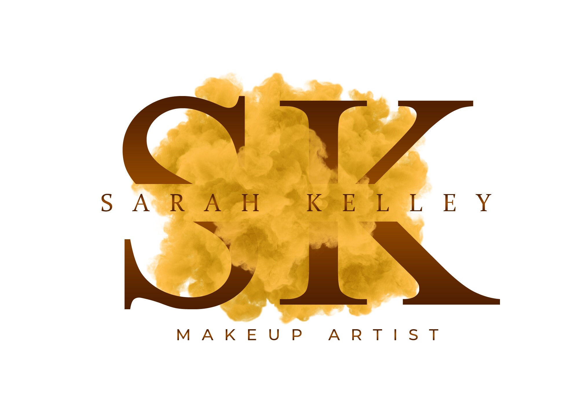 Beautiful Gold Watercolor Logo, Makeup Artist Logo, Boutique Logo ...