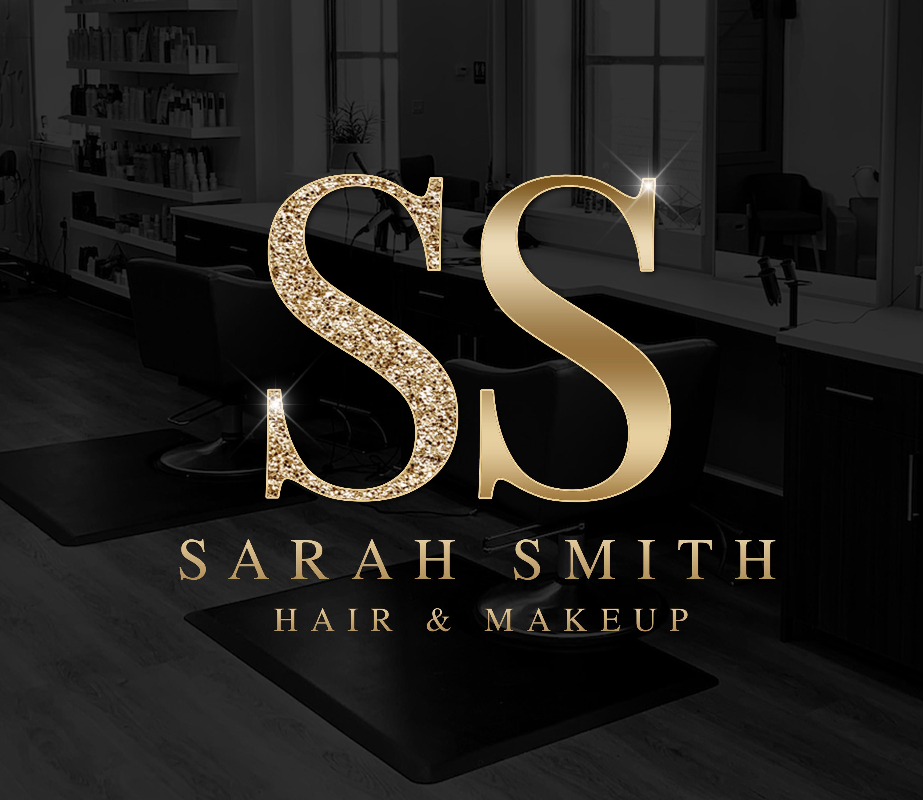 Gold Logo, Beauty Logo, Glitter Logo, Corjl Logo, Editable Logo, DIY ...