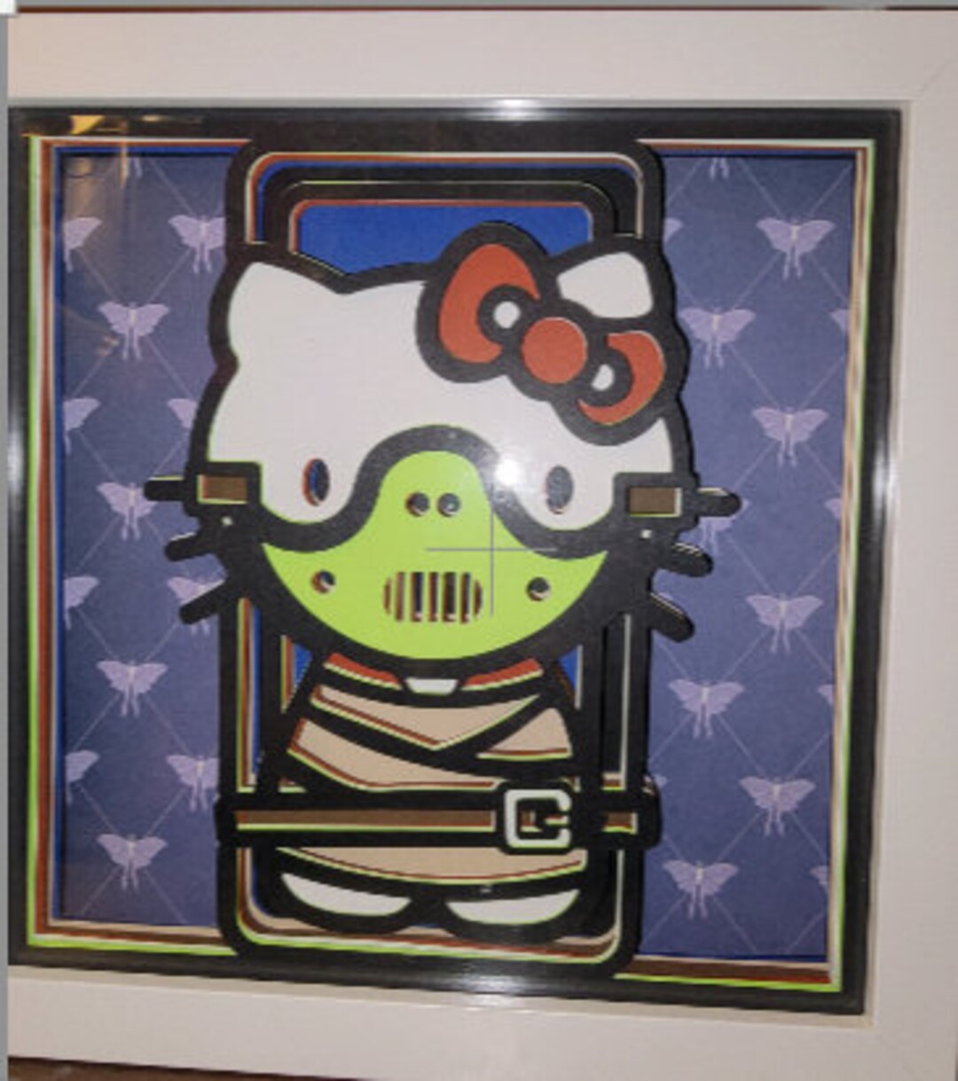 Hello Hannibal Lecter Kitty 3D Shadow Box - Etsy
