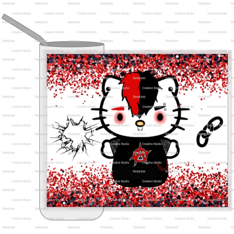 Hello Kitty Anarchy 20oz Tumbler - Etsy