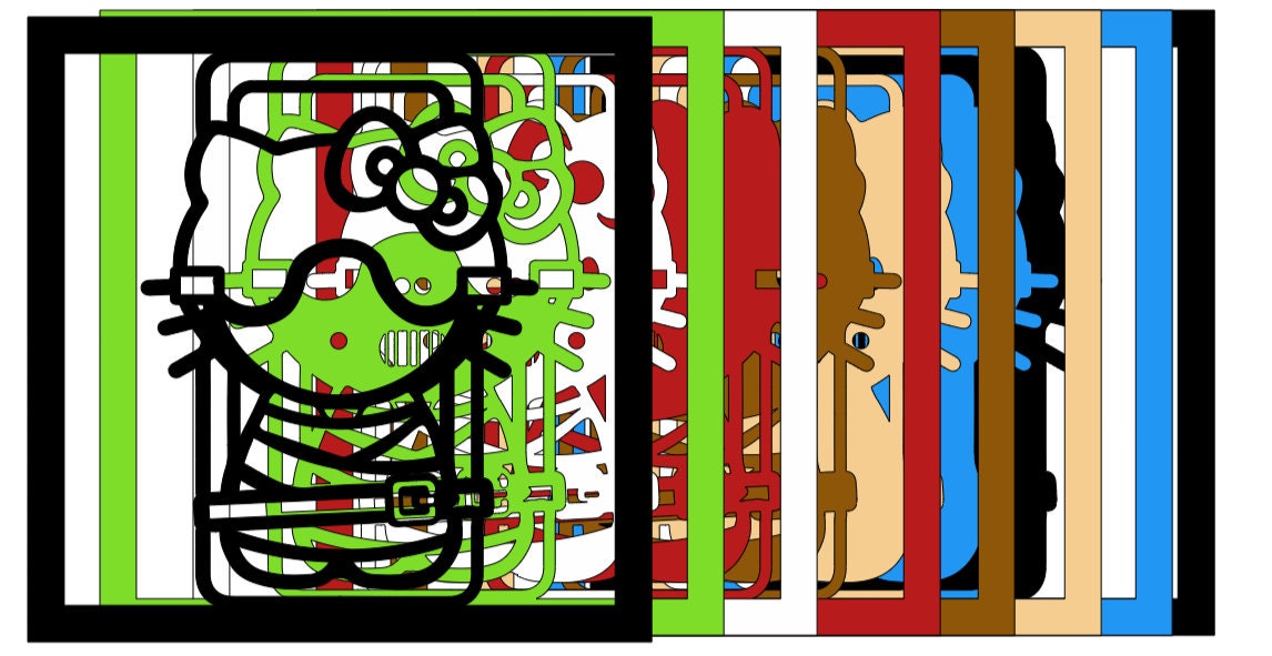 Hello Hannibal Lecter Kitty 3D Shadow Box - Etsy