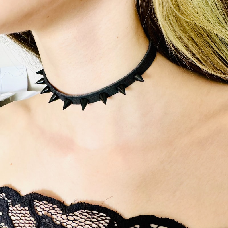 Spiked Choker - Etsy