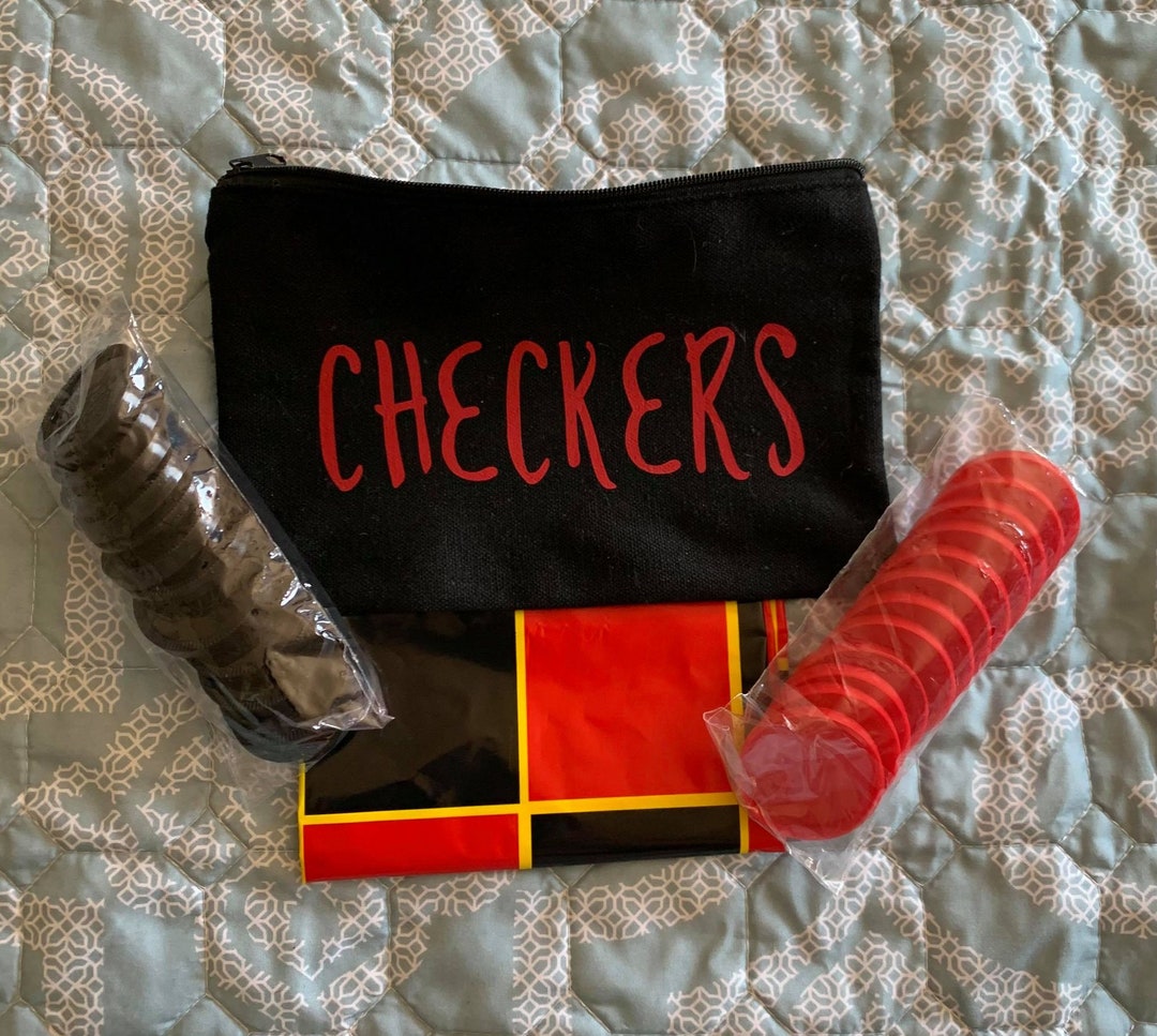 Kids Checkers Canvas Bag Game Travel Birthday Gift Easter Christmas - Etsy
