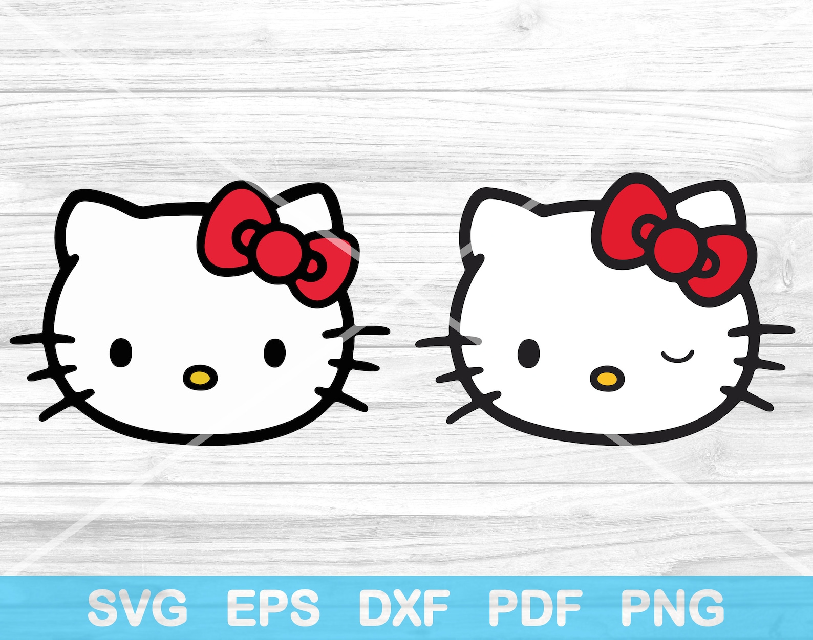Hello Kitty Svg Bundle 14 Cut Files Hello Kitty Svg Png | Etsy