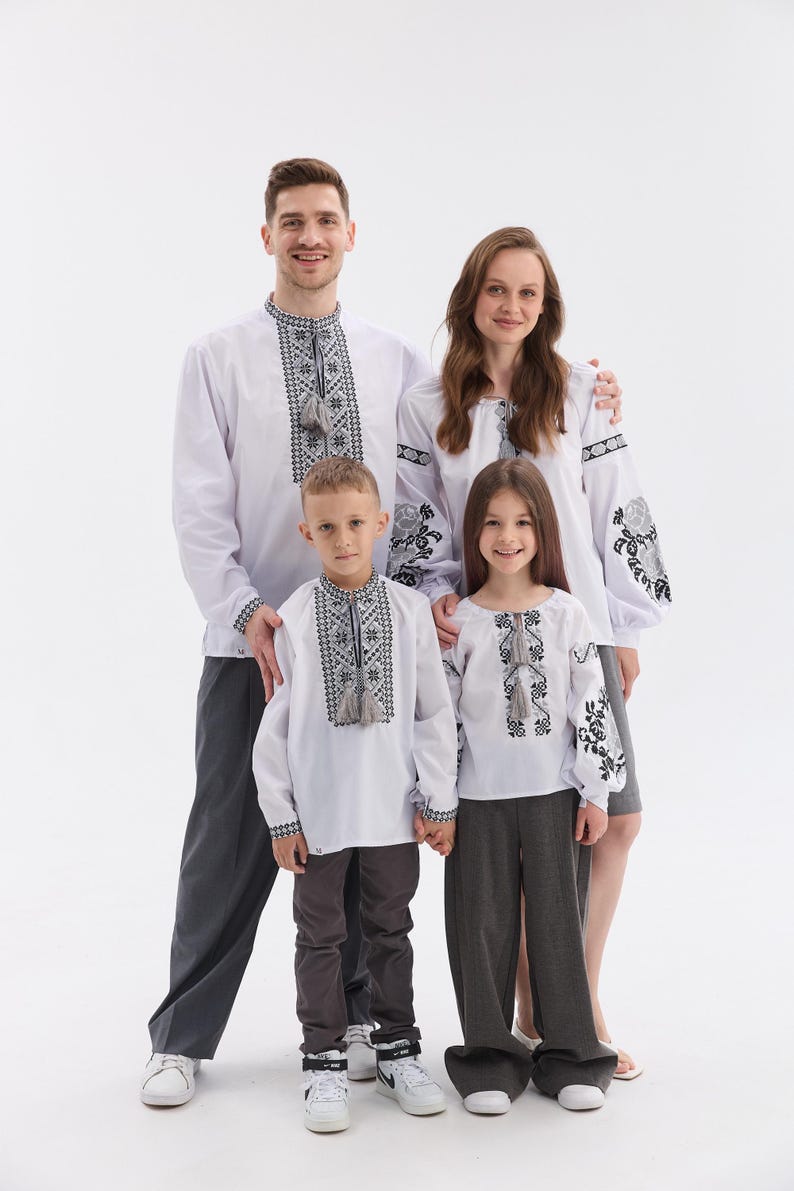 Matching Family Vyshyvanka Set, Ukrainian Embroidered Shirts and ...