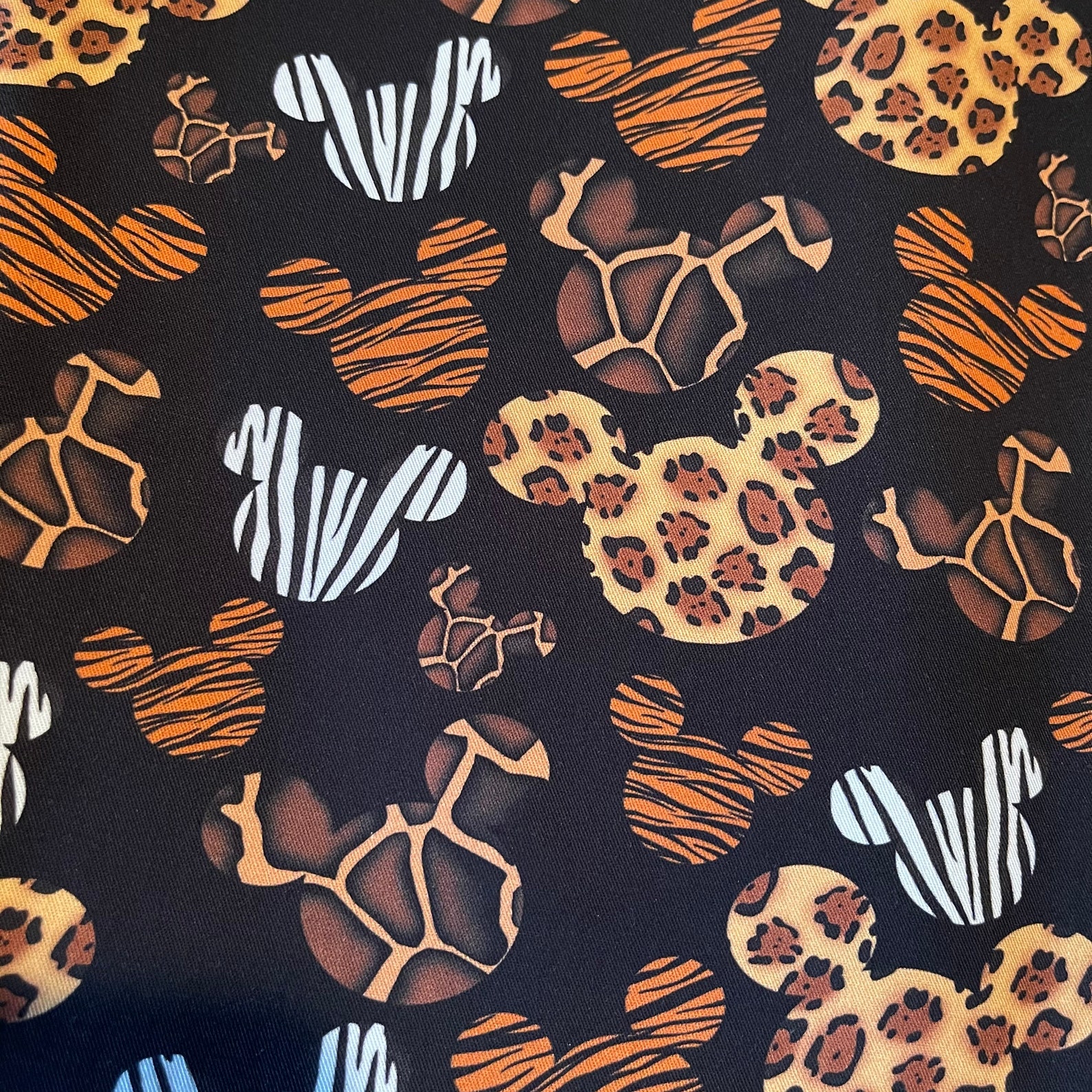 Animal Safari Mickey Head Safari Fabric Face Mask for Adults - Etsy