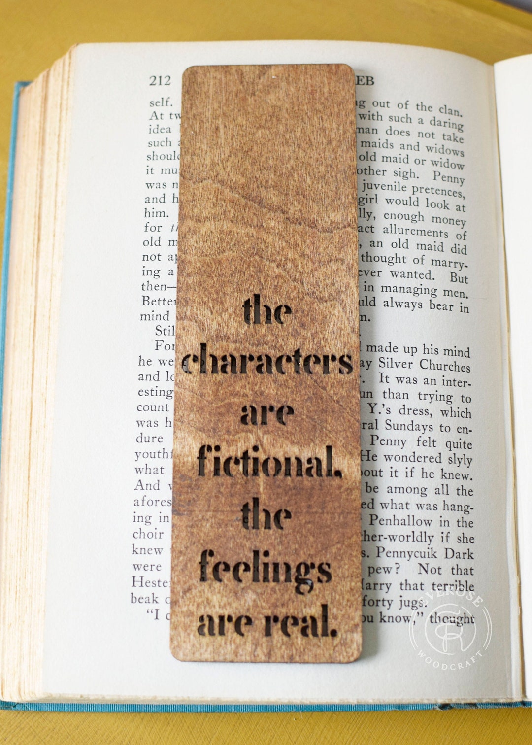 Wooden "the Feelings Are Real" Bookmark - Etsy