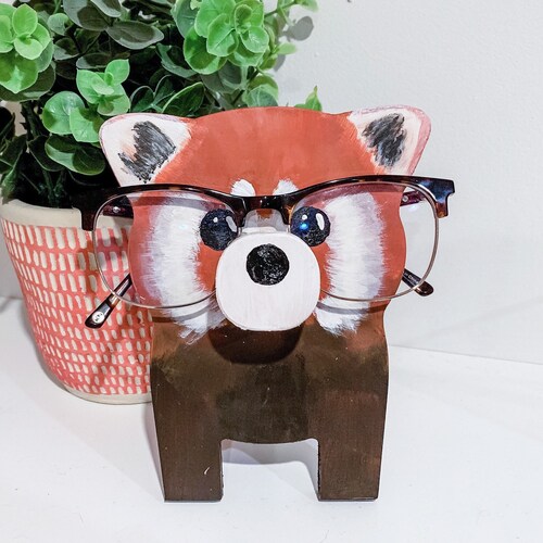 Red Panda Glasses Stand - Etsy