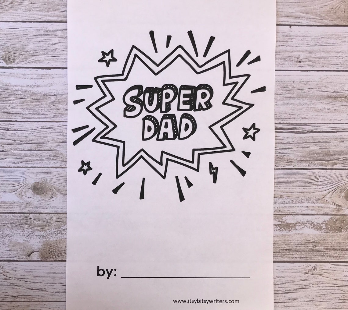 Super Dad: A Printable Mini Book - Etsy