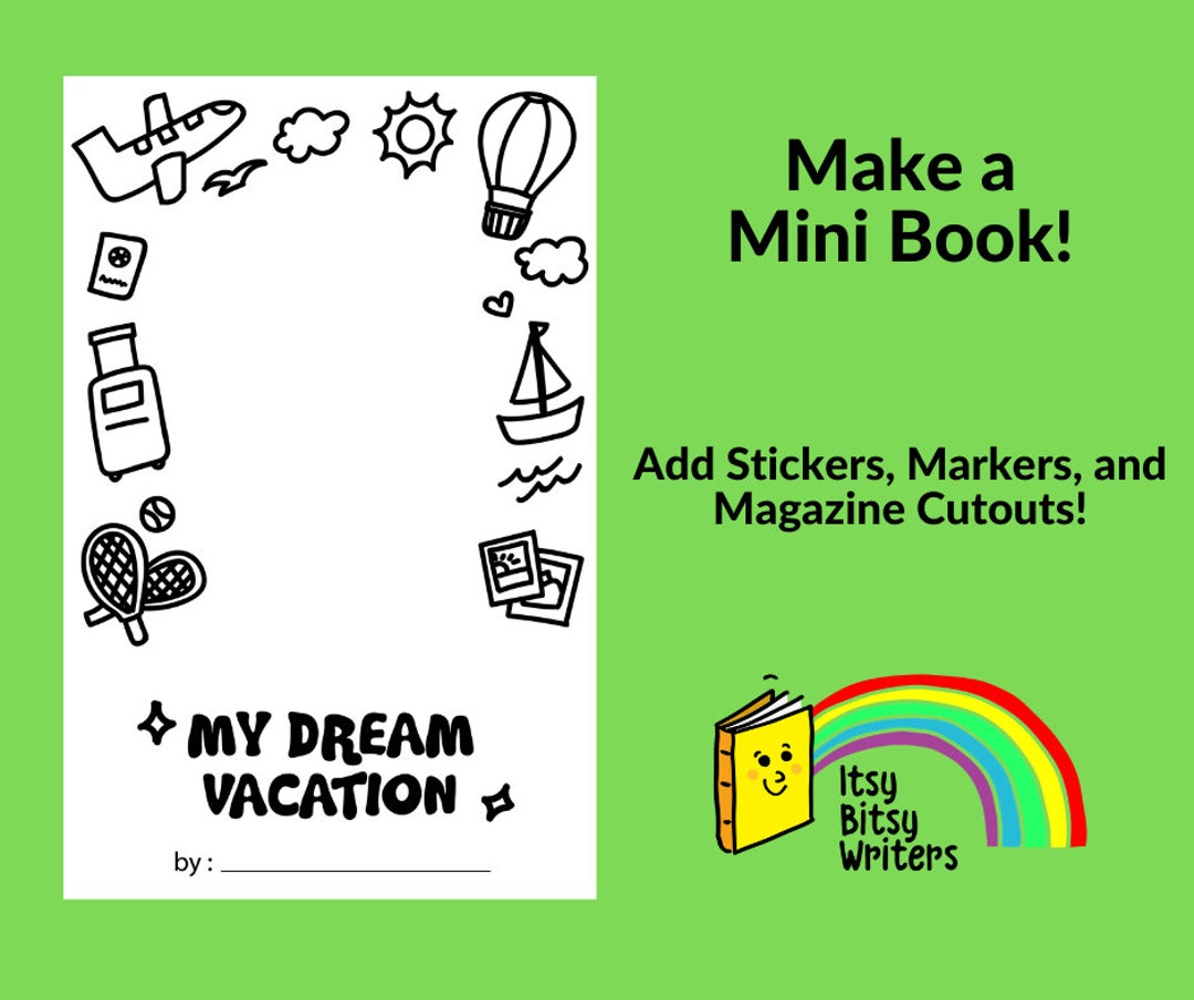 My Dream Vacation: A Printable Mini Book - Etsy