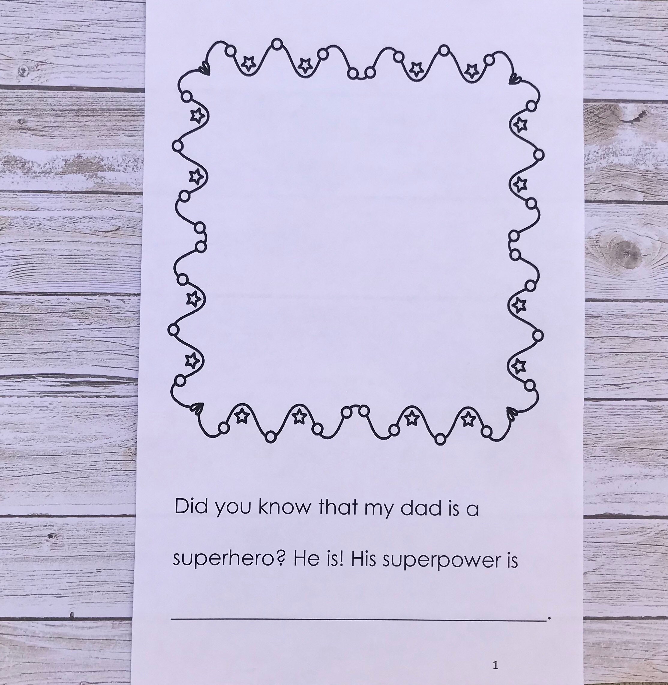 Super Dad: A Printable Mini Book - Etsy