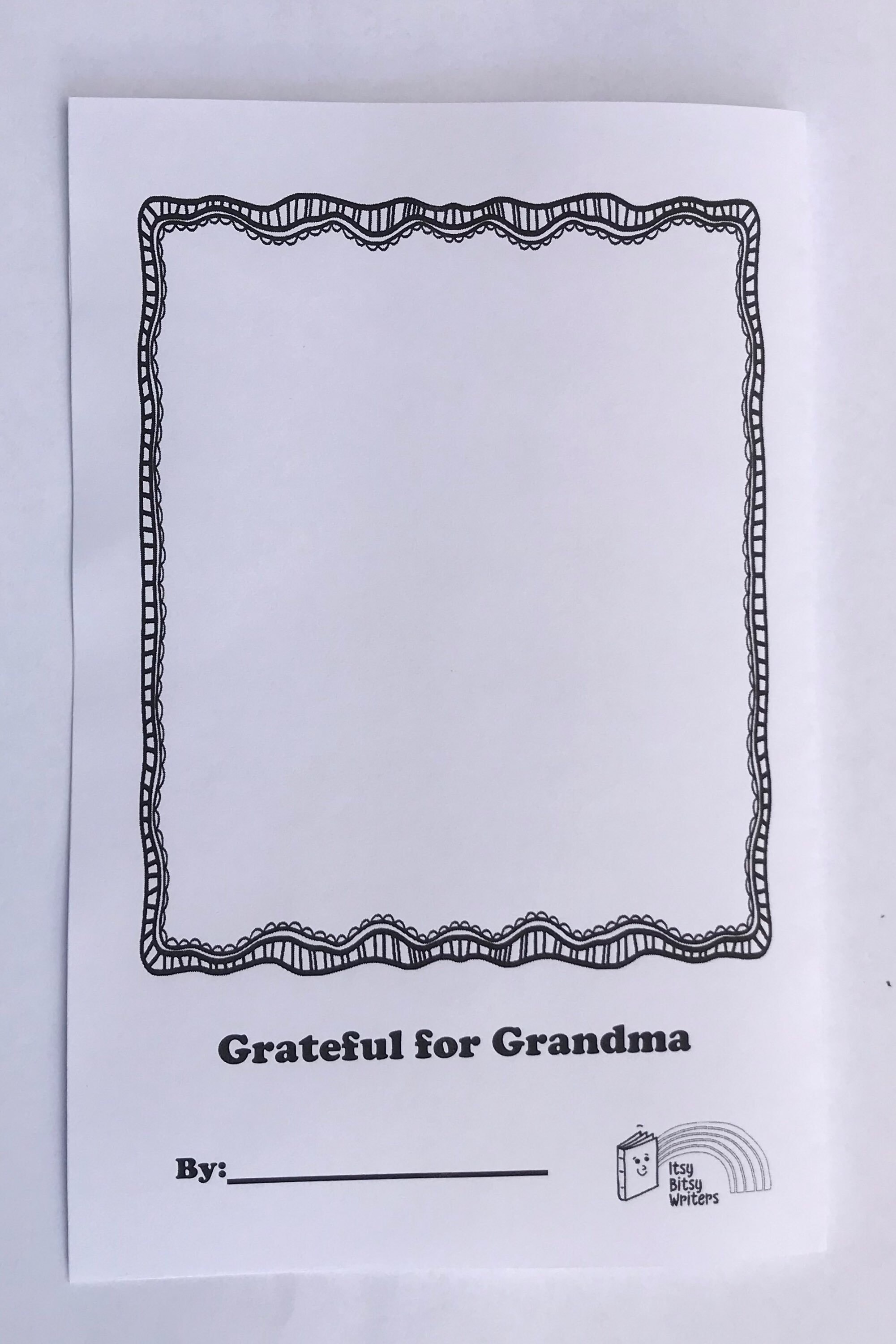 Grateful for Grandma: A Printable Mini Book - Etsy