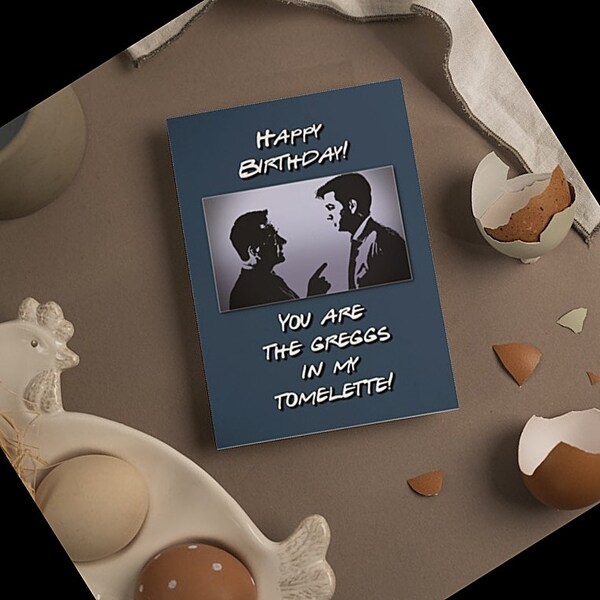 Greggs Birthday Card Etsy Uk