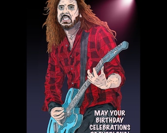 Foo Fighters Birthday Card - Etsy