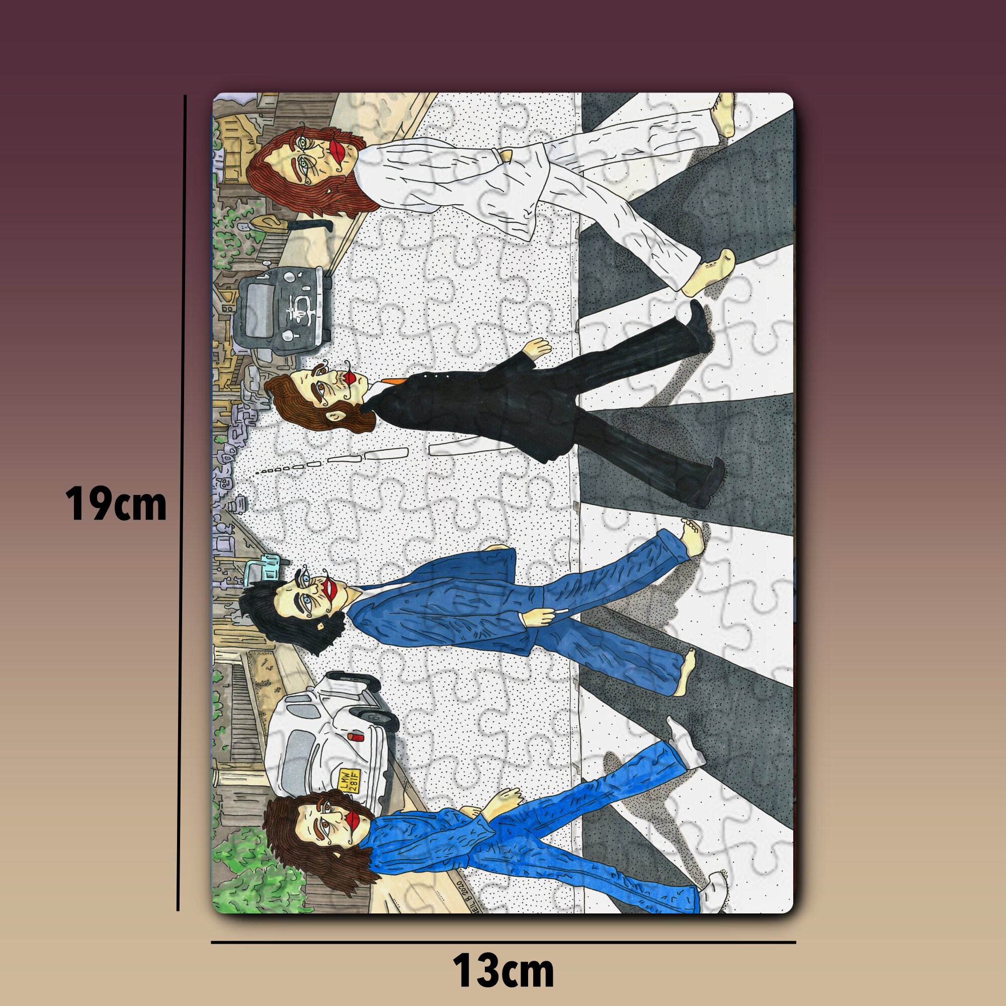 Beatles Abbey Road Jigsaw Puzzle, 80 Pieces, Cardboard Puzzle With ...