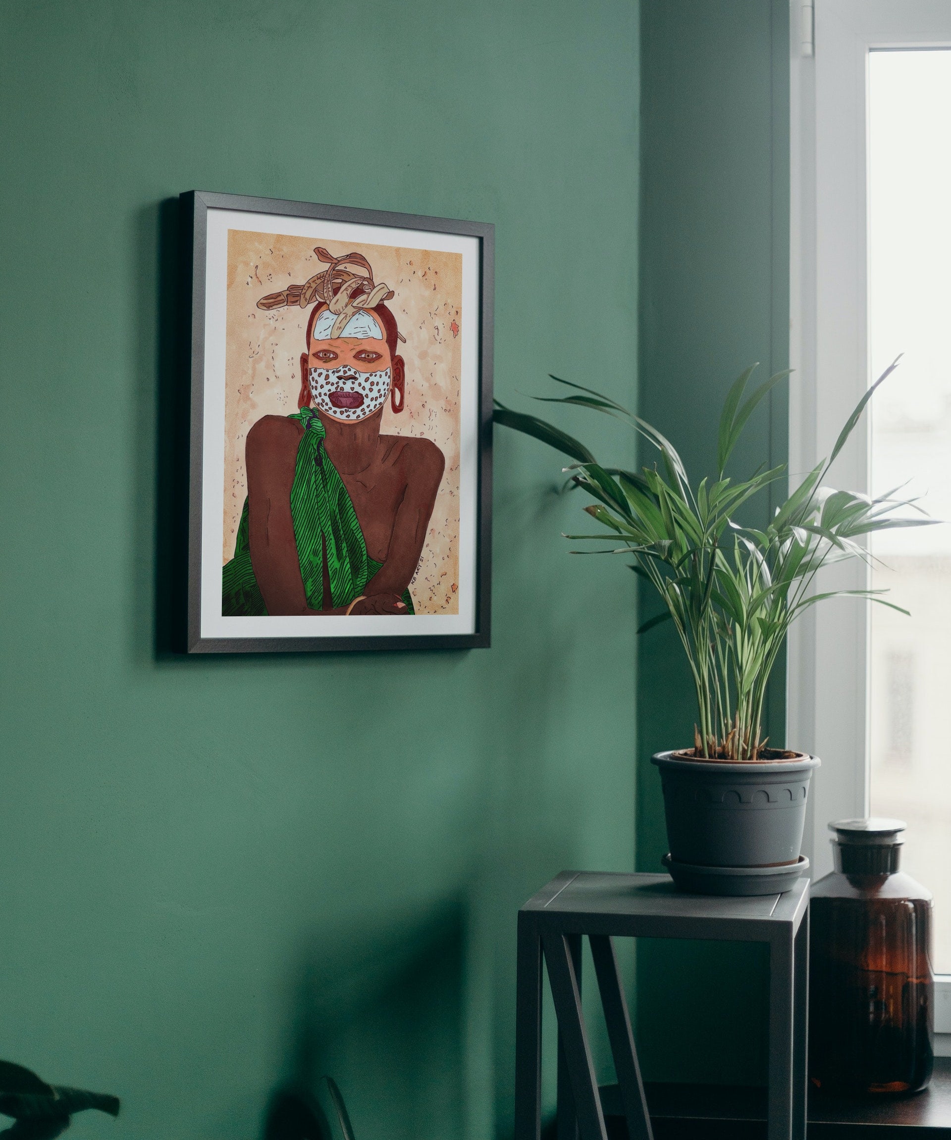 Suri Woman Art Print / African Art / Suri Tribe / Choice of 3 - Etsy UK