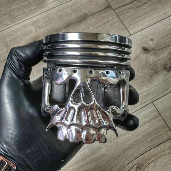 Piston Skull Face Sculpture - Etsy