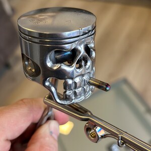 Kinetic Sculpture, Piston Skull,industrial,man Cave,fisherman - Etsy