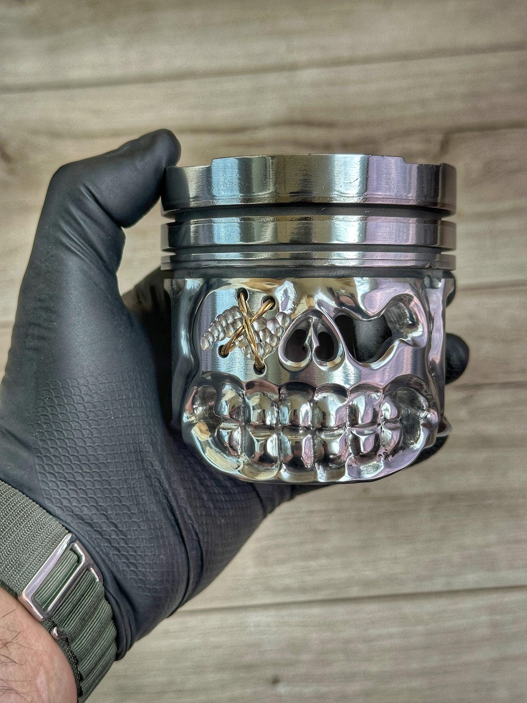 Piston Skull, Piston Art, Skull, Crazy Face, - Etsy