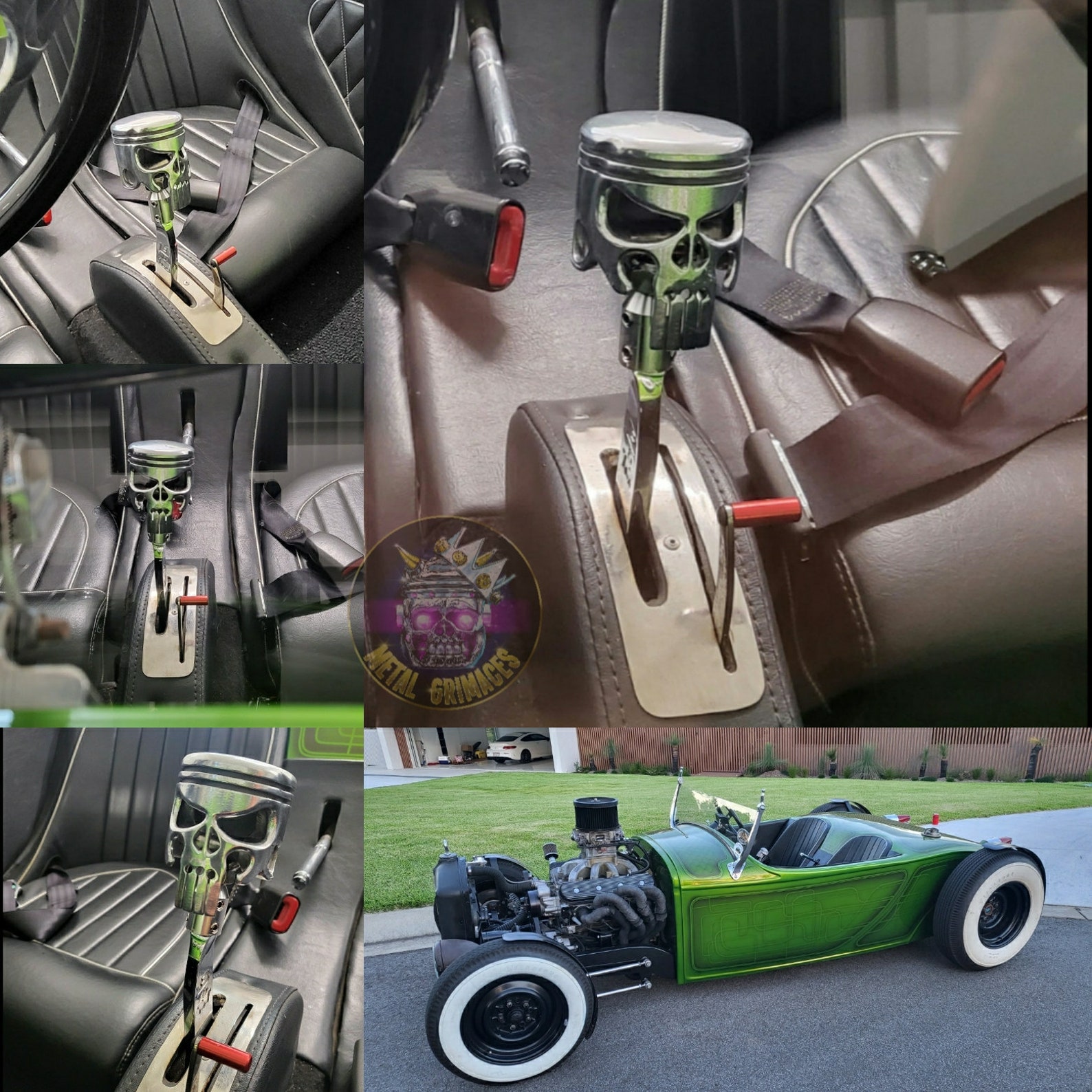 Piston Skull, Skull,gearshifter,jewelry,shifter,shift Knob,epoxy Resin ...